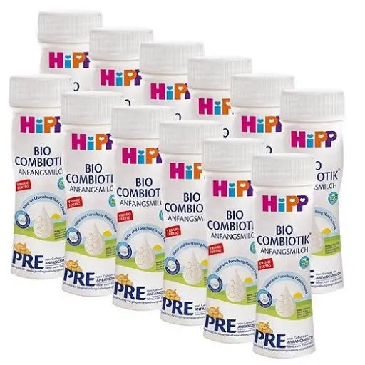 12x HiPP Pre Combiotik, Ready to Feed, from birth (12x 200ml/6.8 oz ...
